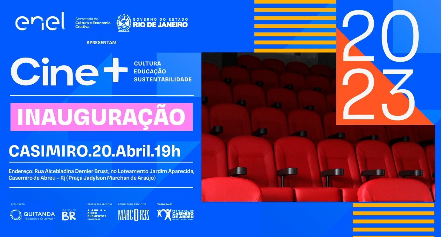 A inauguração do Cine+ vem aí! - Fundação Cultural de Casimiro de Abreu